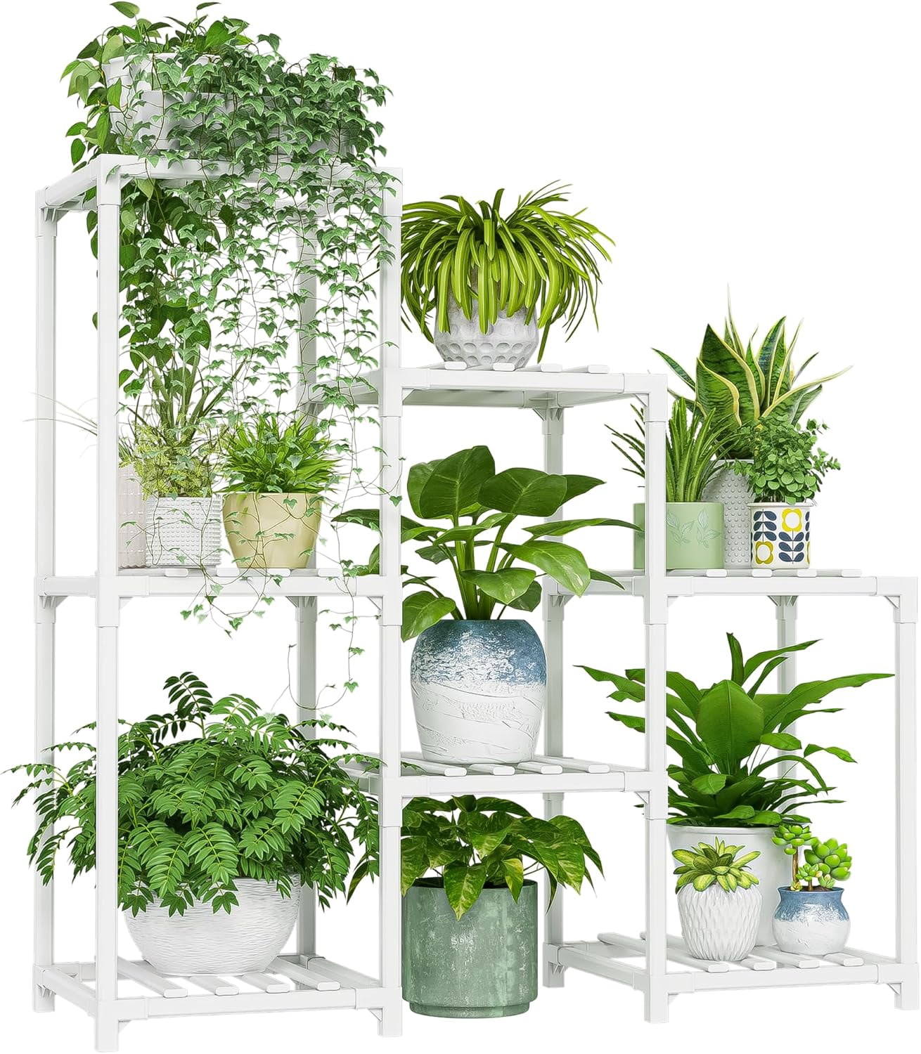 Plant Stand Indoor Plant Shelf Outdoor Wood Plant Rack for Multiple ...
