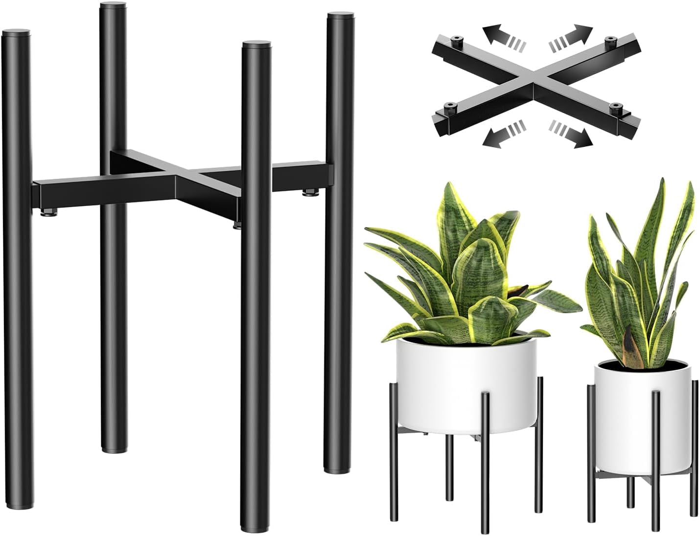 Plant Stand, Indoor Plant Stand Adjustable for 8 to12 inches Plant Pot ...
