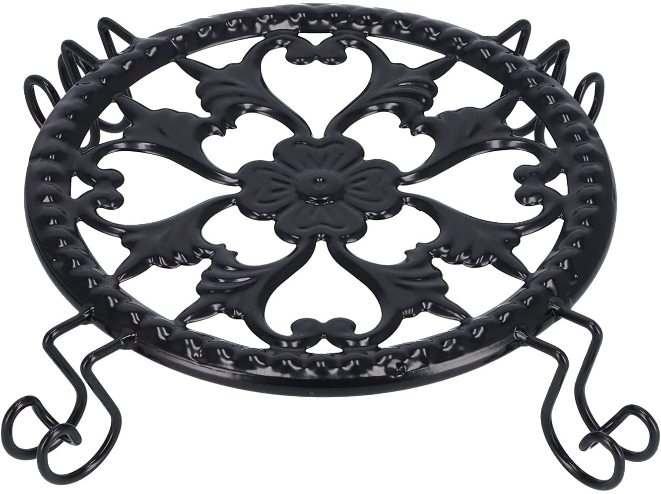 Plant Stand, Plant Holder, Flower Pot Stand Black Elegant Light Weight ...