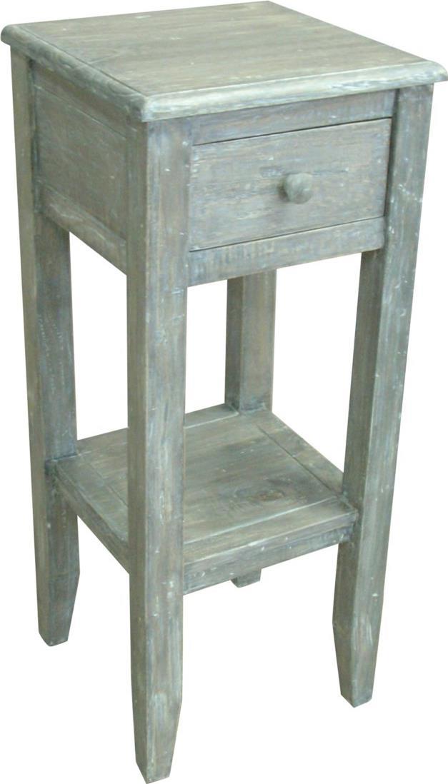Plant Stand TRADE WINDS MISSION Riverwash Black Green Mindi Wood ...