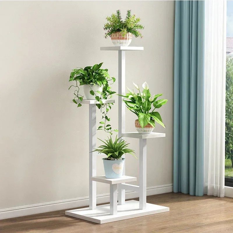 Plant Stands Indoor Floor Standing Balcony Flower Stand Household Multi ...