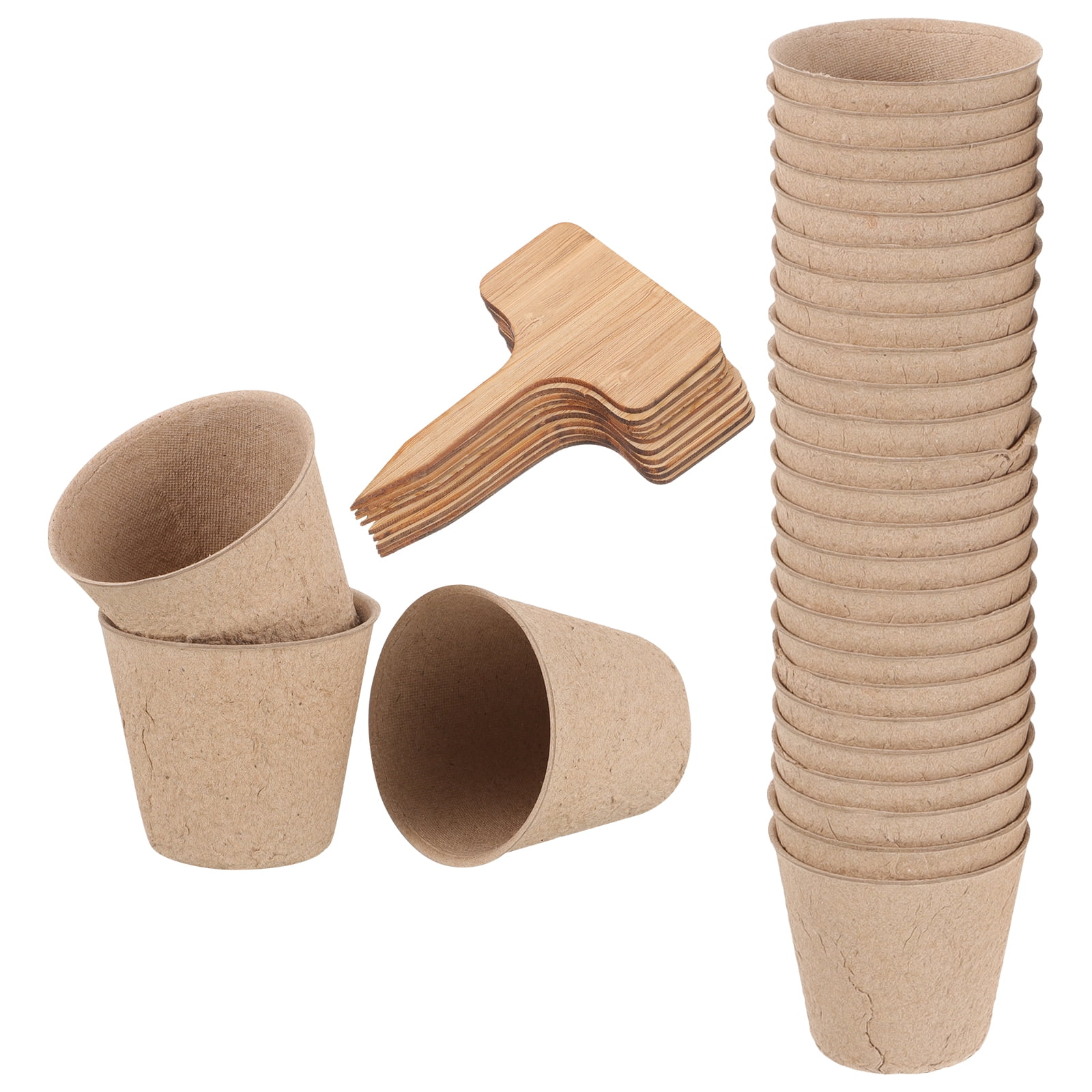 Plant Starter Pots Plants Nutrition Paper Cup Indoor Cups Peat Pulp ...