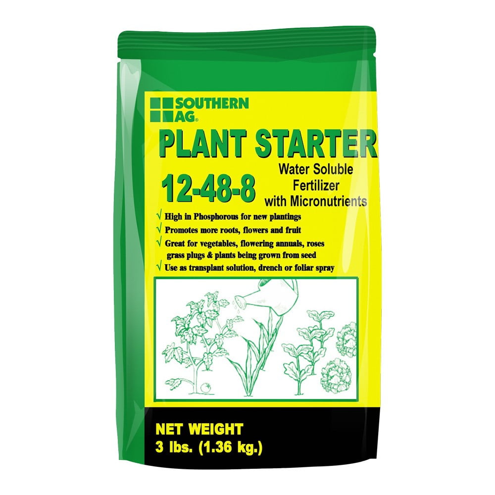 Southern Ag Plant Starter Soluble Fertilizer 12-48-8, 3 lb Rich in ...