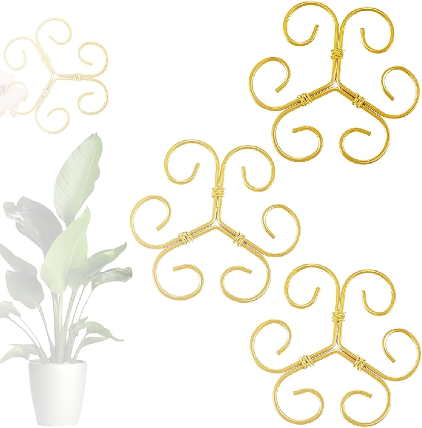 Plant Stem Support Set, Plant Supports Climbing Houseplant Stem ...