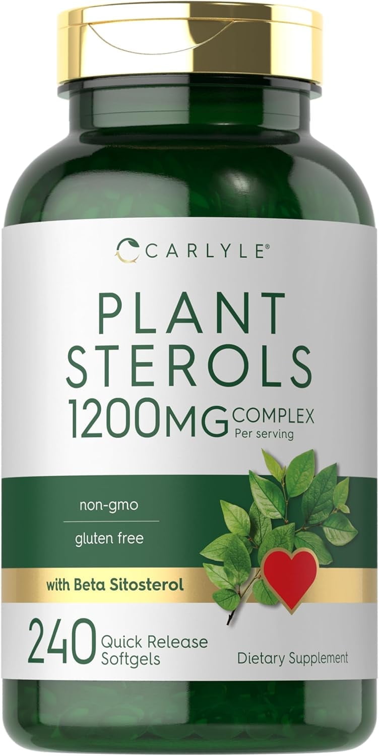 Carlyle Plant Sterols 1200 mg Softgels with Beta Sitosterol for ...