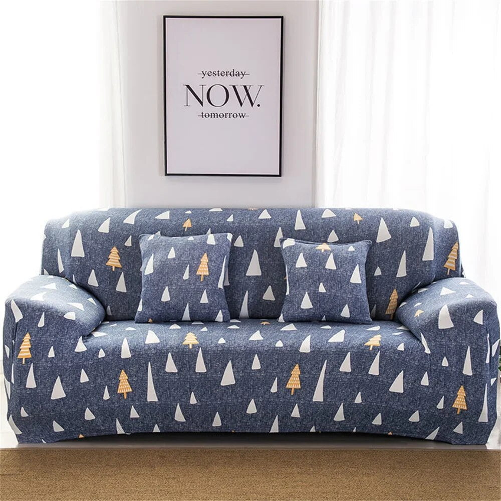 Plant Style Flower Sofa Cover Elastic Adjustable Sofas Covers Corner ...