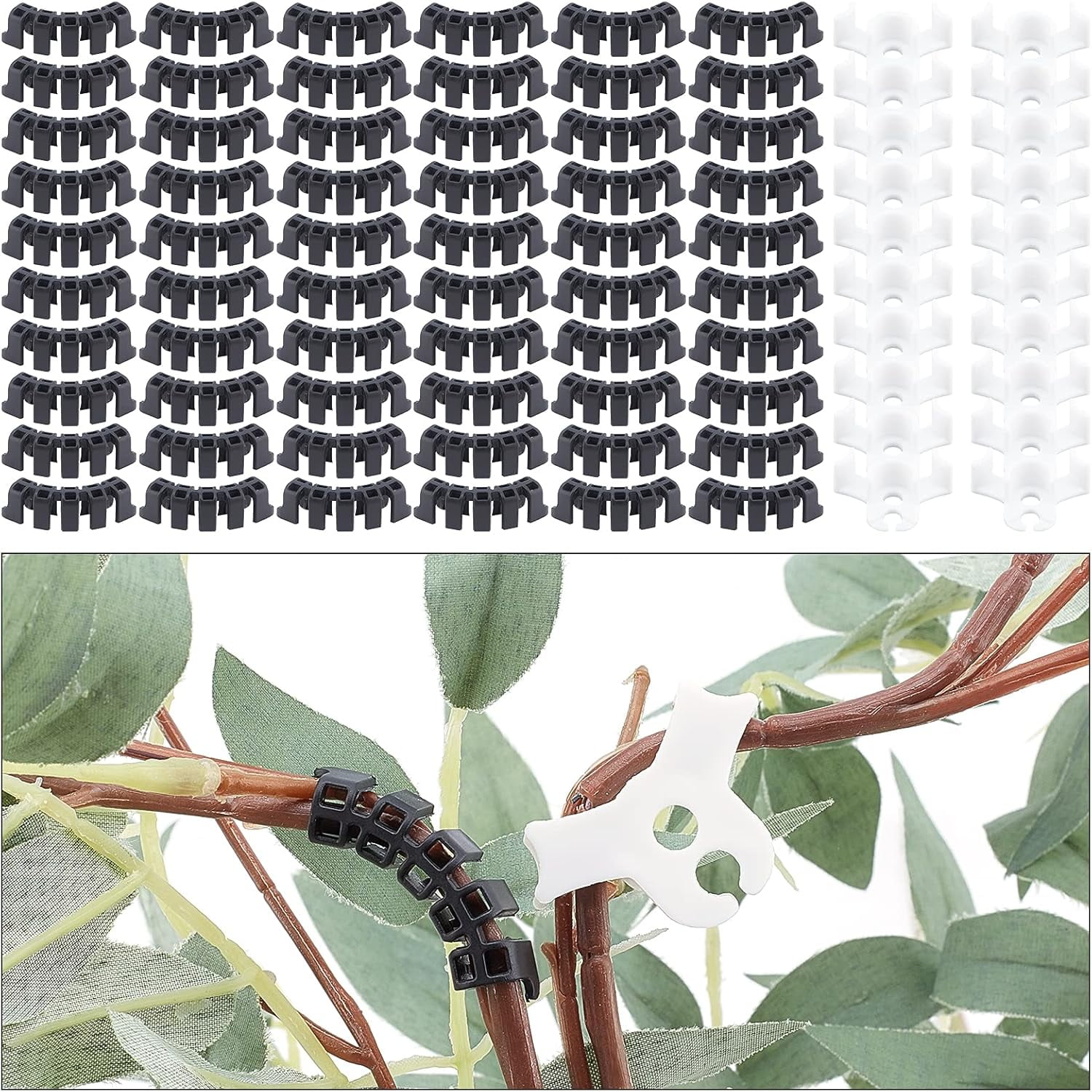 Plant Support Clips 120 Pcs 90 Degree Plant Stem Trainer Plant Benders ...