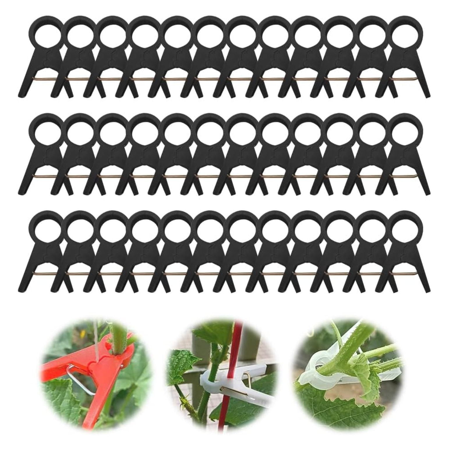 Plant Support Clips Reusable Garden Clips, Secured Plastic Plant Clips ...