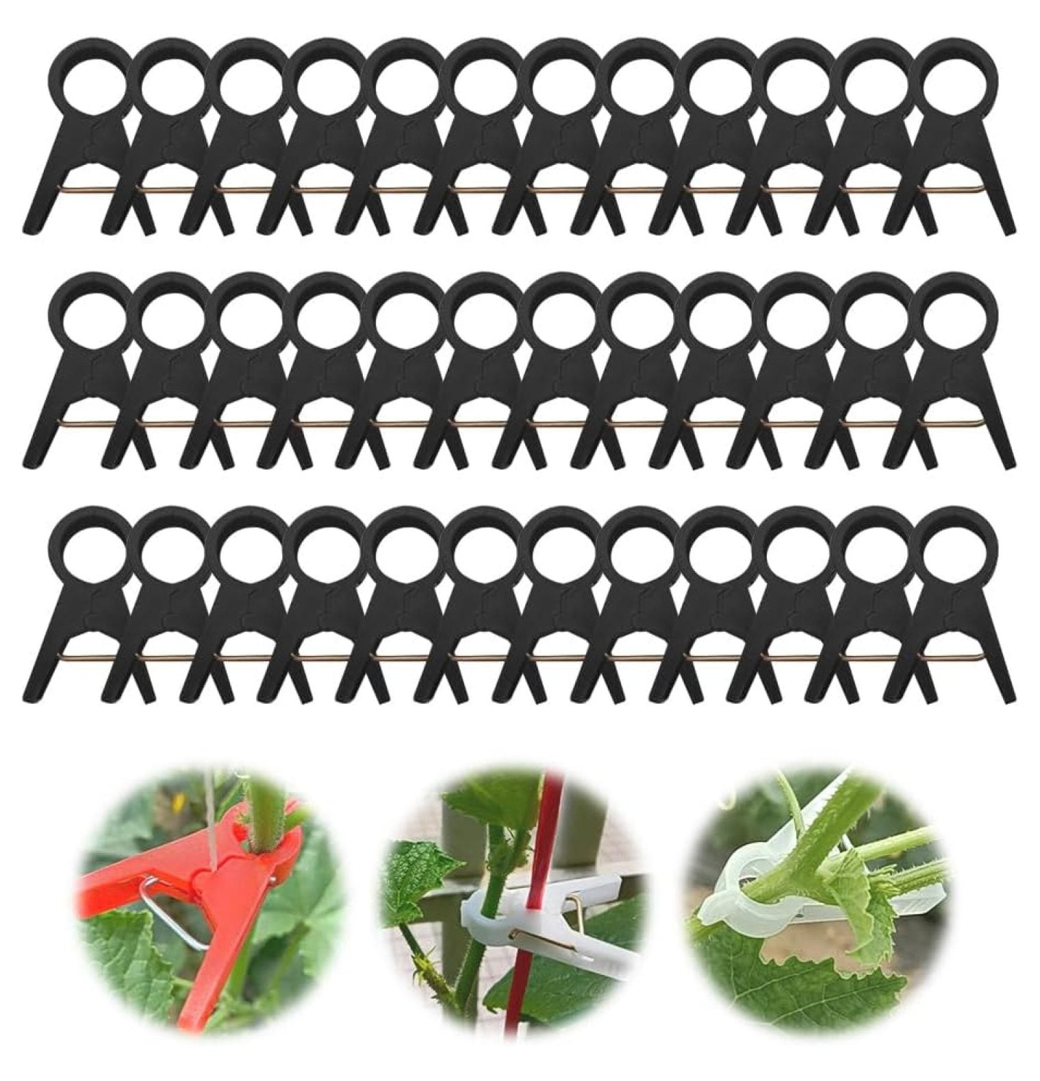 Plant Support Clips Reusable Garden Clips, Secured Plastic Plant Clips ...