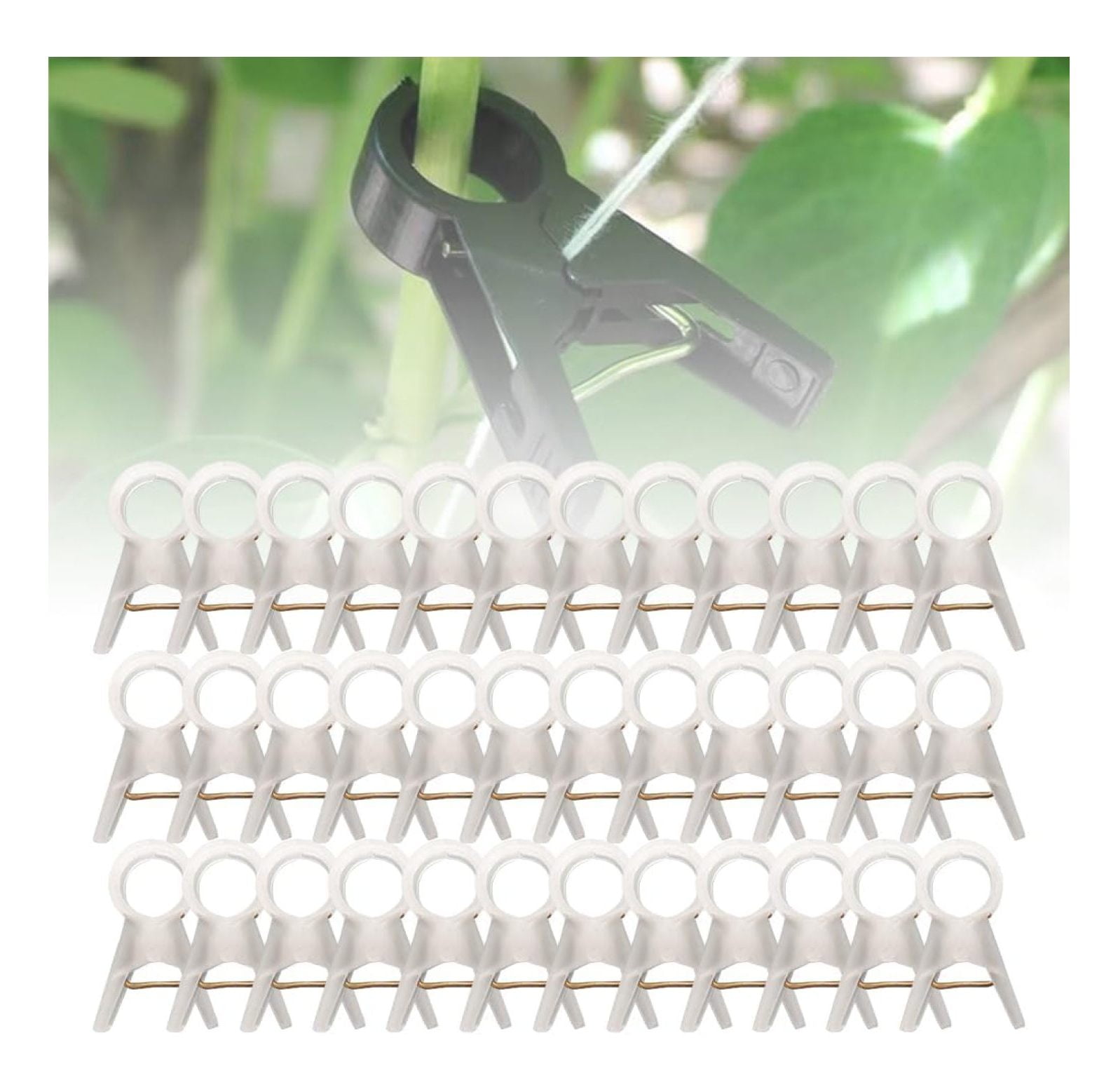 Plant Support Clips Reusable Garden Clips, Secured Plastic Plant Clips ...