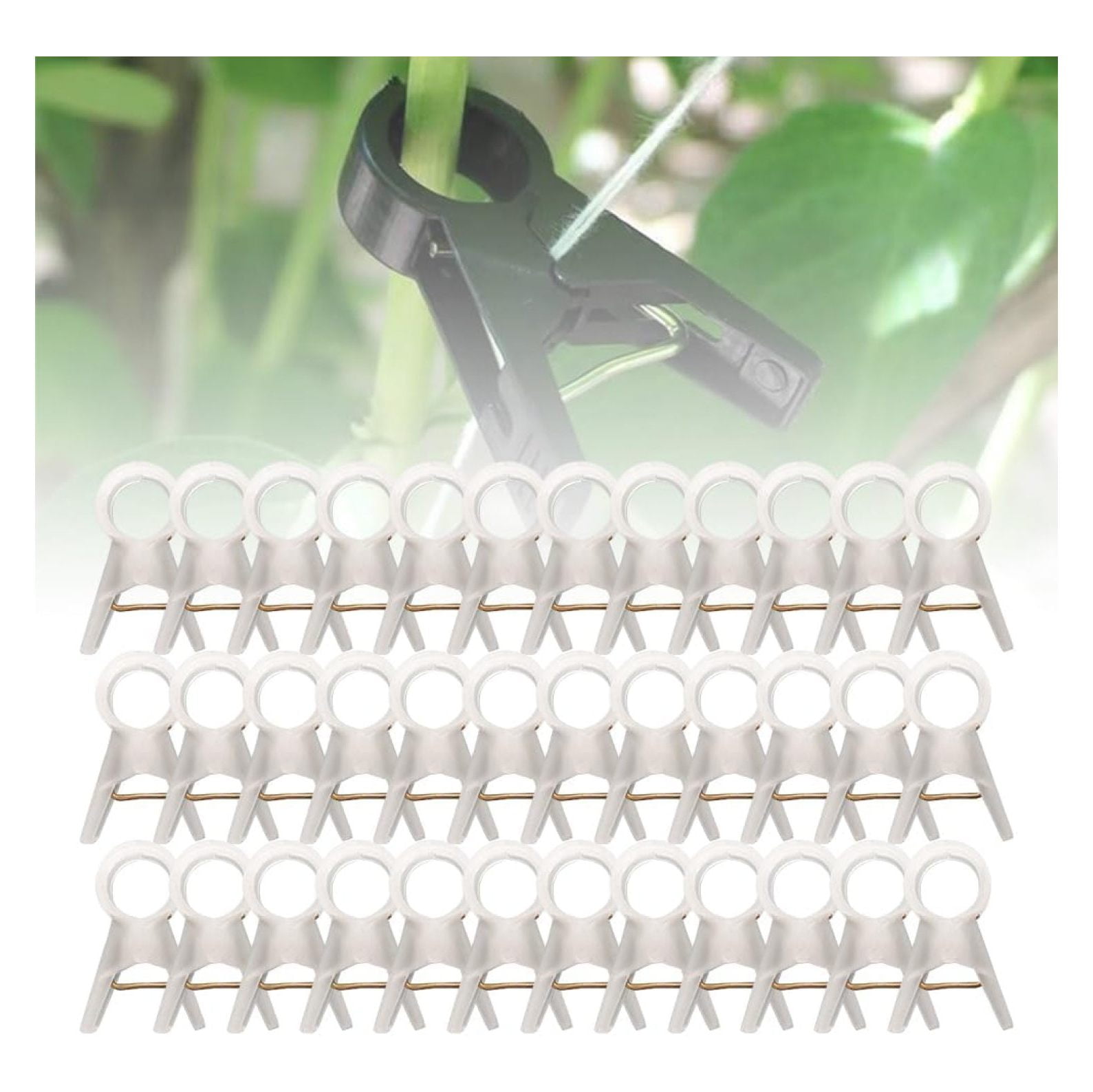 Plant Support Clips Reusable Garden Clips, Secured Plastic Plant Clips ...