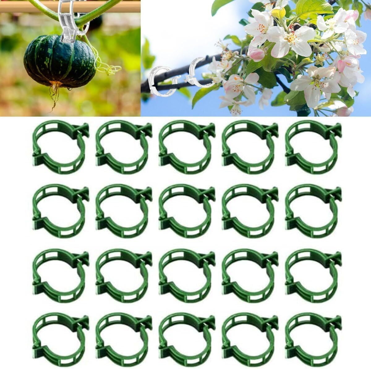 Plant Support Clips Reusable Garden Clips, Secured Plastic Plant Clips ...