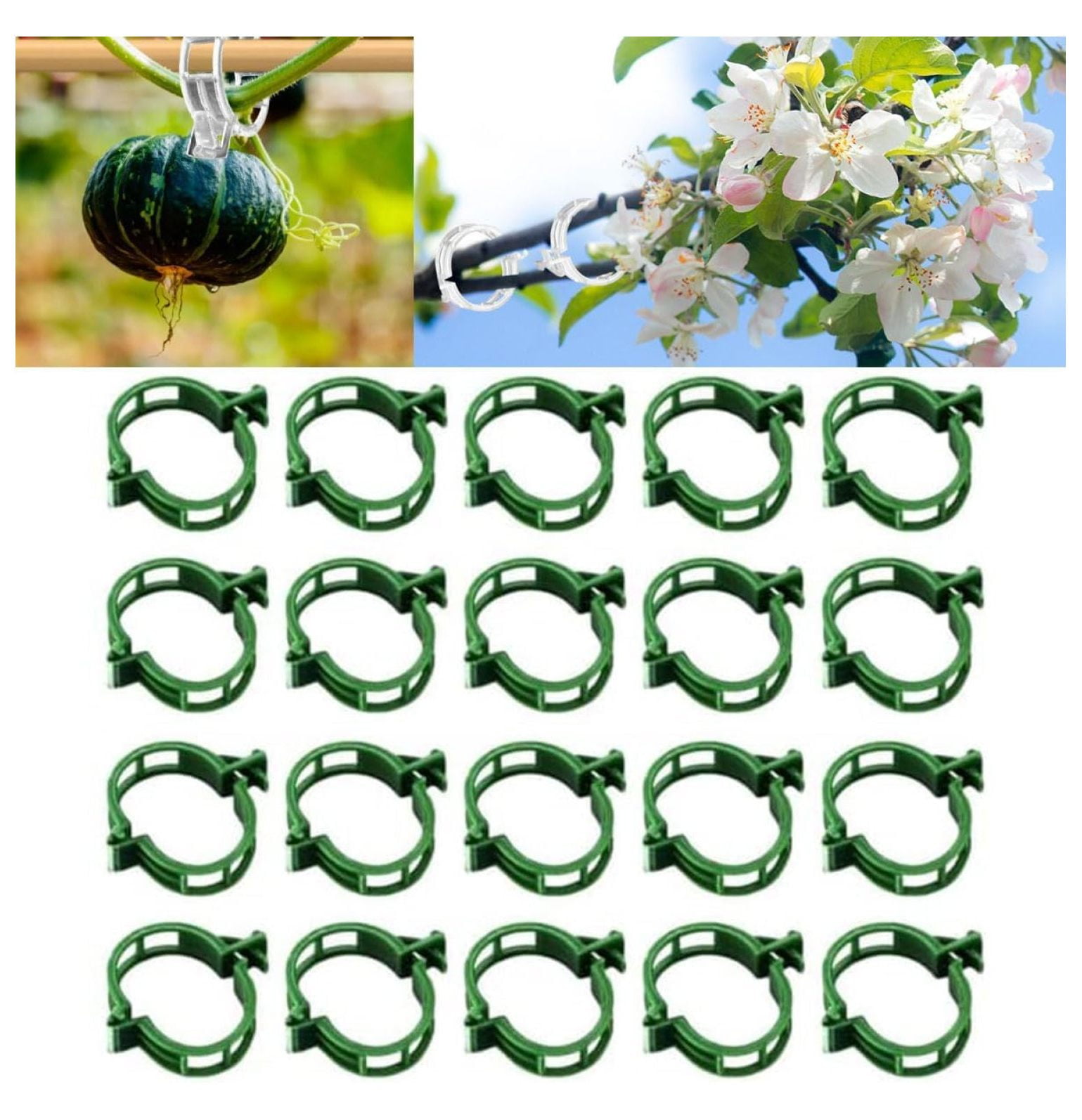 Plant Support Clips Reusable Garden Clips, Secured Plastic Plant Clips ...