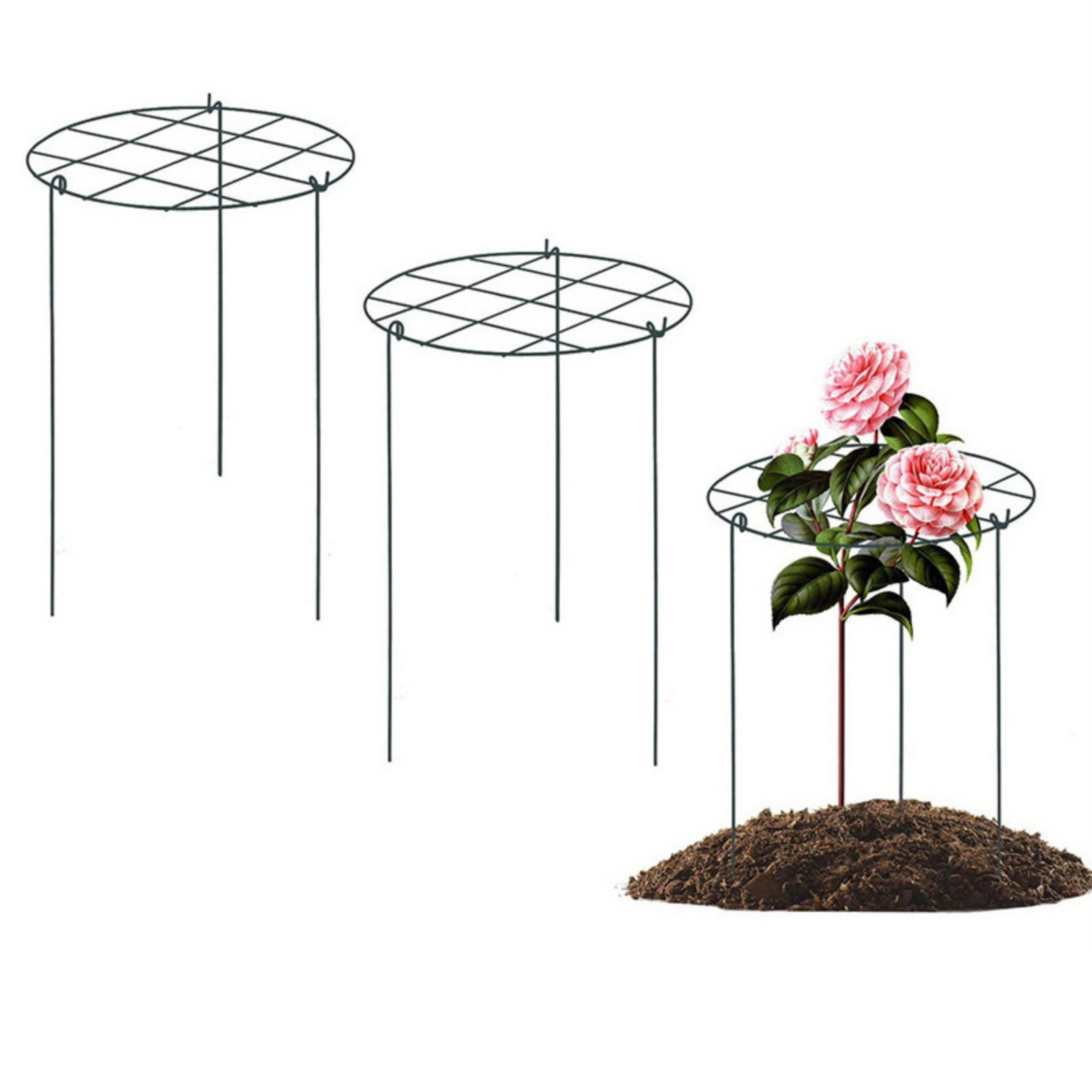Plant Support Grow Through Grid Grow Through Hoops, Metal Flower Plant ...