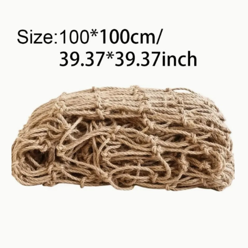 Plant Support Netting Natural Jute Rope Plant Climbing Garden Netting ...