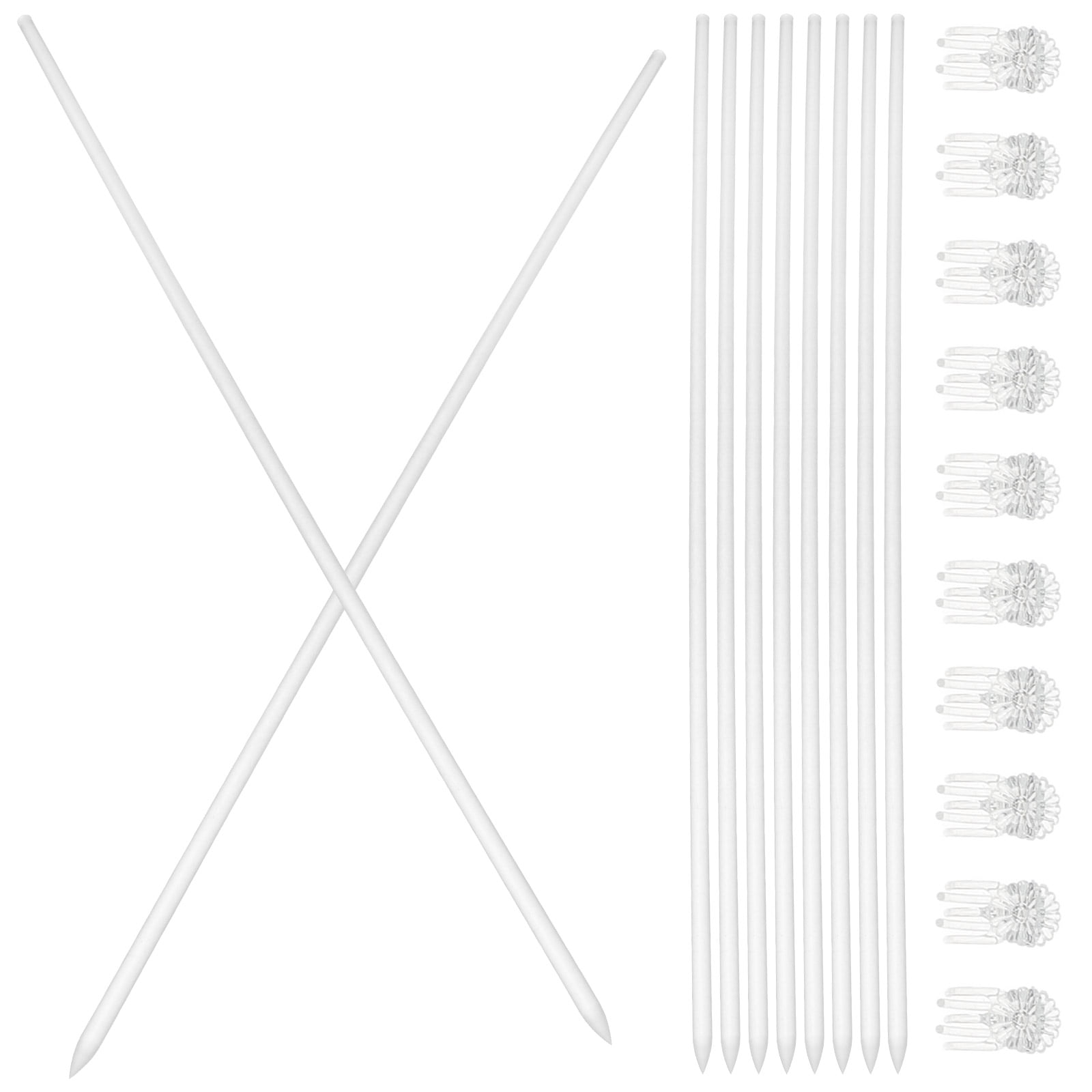Plant Support Plants Sticker Holder Stem Rod Single Shot Acrylic ...