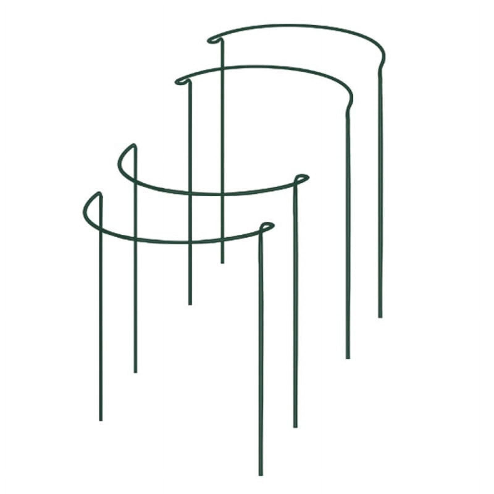 Support Stake, 4-Pack Half Garden Supports, Support Ring, Garden Border ...