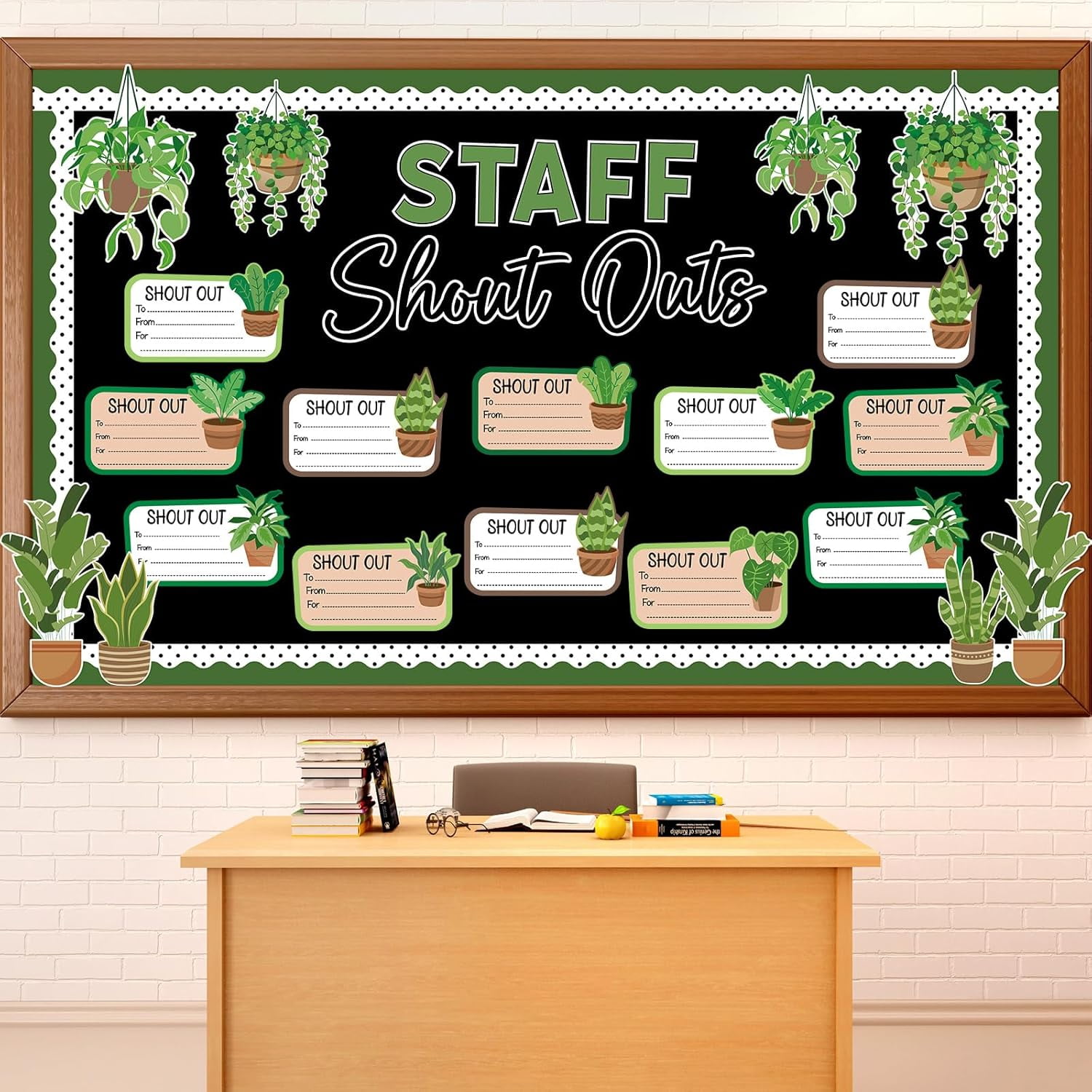 Plant Theme Staff Shout Outs Bulletin Board Decorations Plants Staff ...