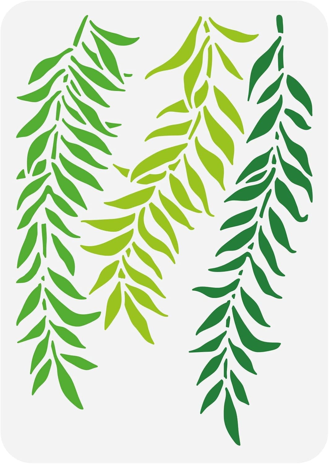 Plant Themed Weeping Willow Plastic Painting Stencils Willow Branches ...