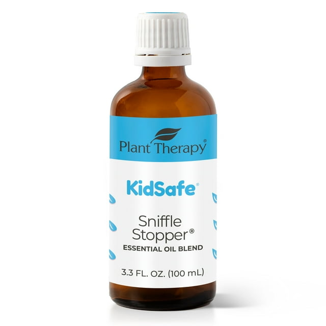 Plant Therapy KidSafe Sniffle Stopper Essential Oil Blend 100 mL, Supports Respiratory Health ...