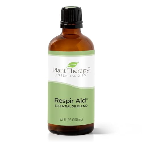 Plant Therapy Respir Aid Essential Oil Blend 100 mL (3.3 oz) Sinus ...