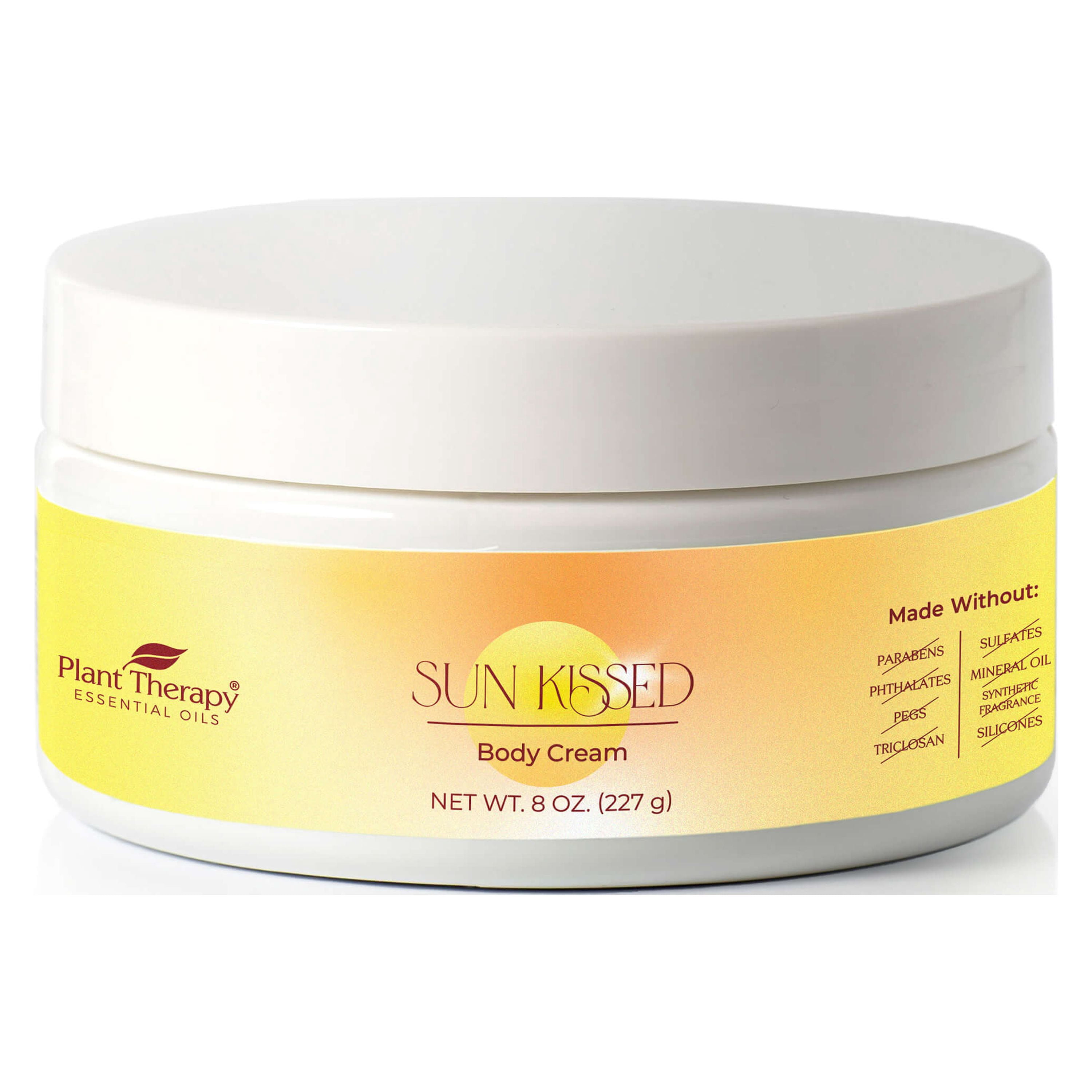 Plant Therapy Sun Kissed Body Cream 8 oz Rich & Nourishing for Silky ...