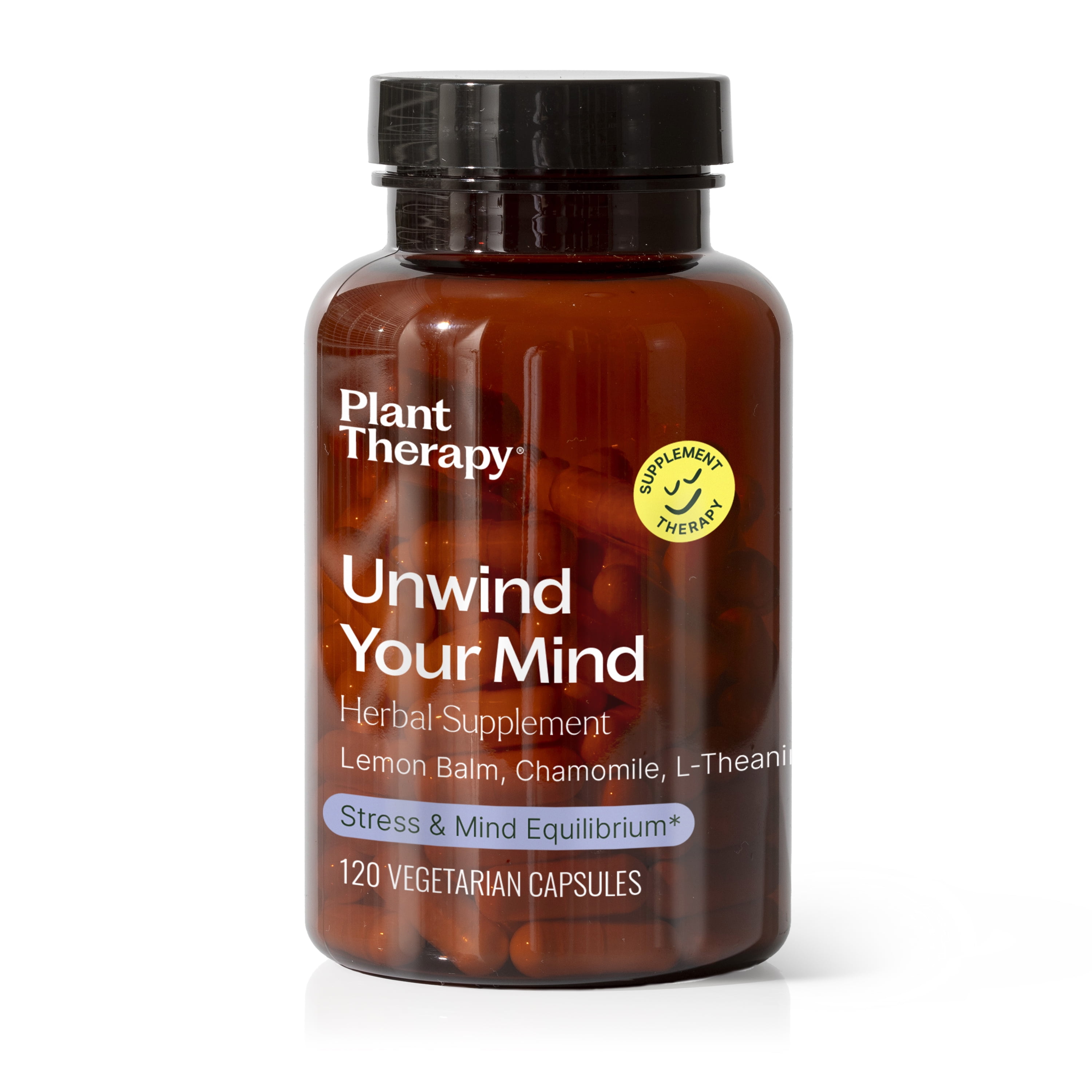 Plant Therapy Unwind Your Mind Herbal Supplement Capsules, Naturally Relaxing, Helps Calm a Busy ...