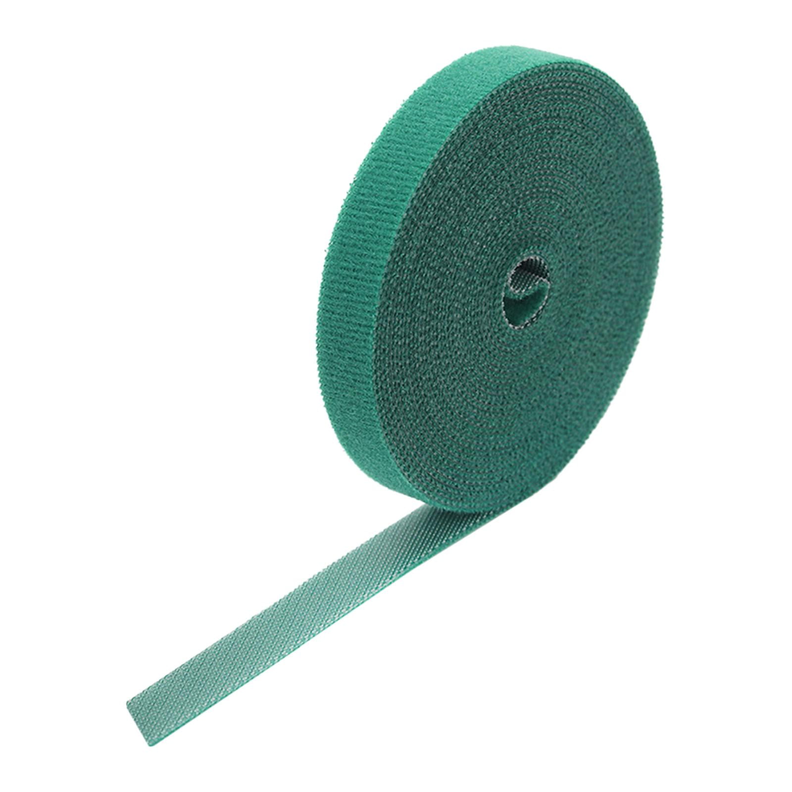Plant Ties Hook and Loop Tape 114 ft Twist Tie Portable Tree Straps Garden Tie Green Tape for ...
