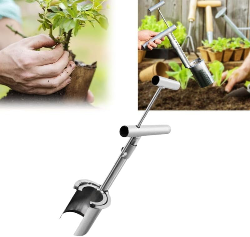 Plant Transplanter, Seed Planting Tool with Long Handle Soil Sampler ...