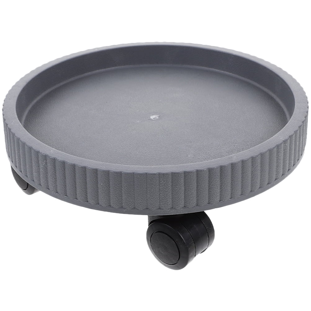 IMIKEYA Grey Rolling Plant Stand with Wheels Durable Sturdy Flowerpot ...