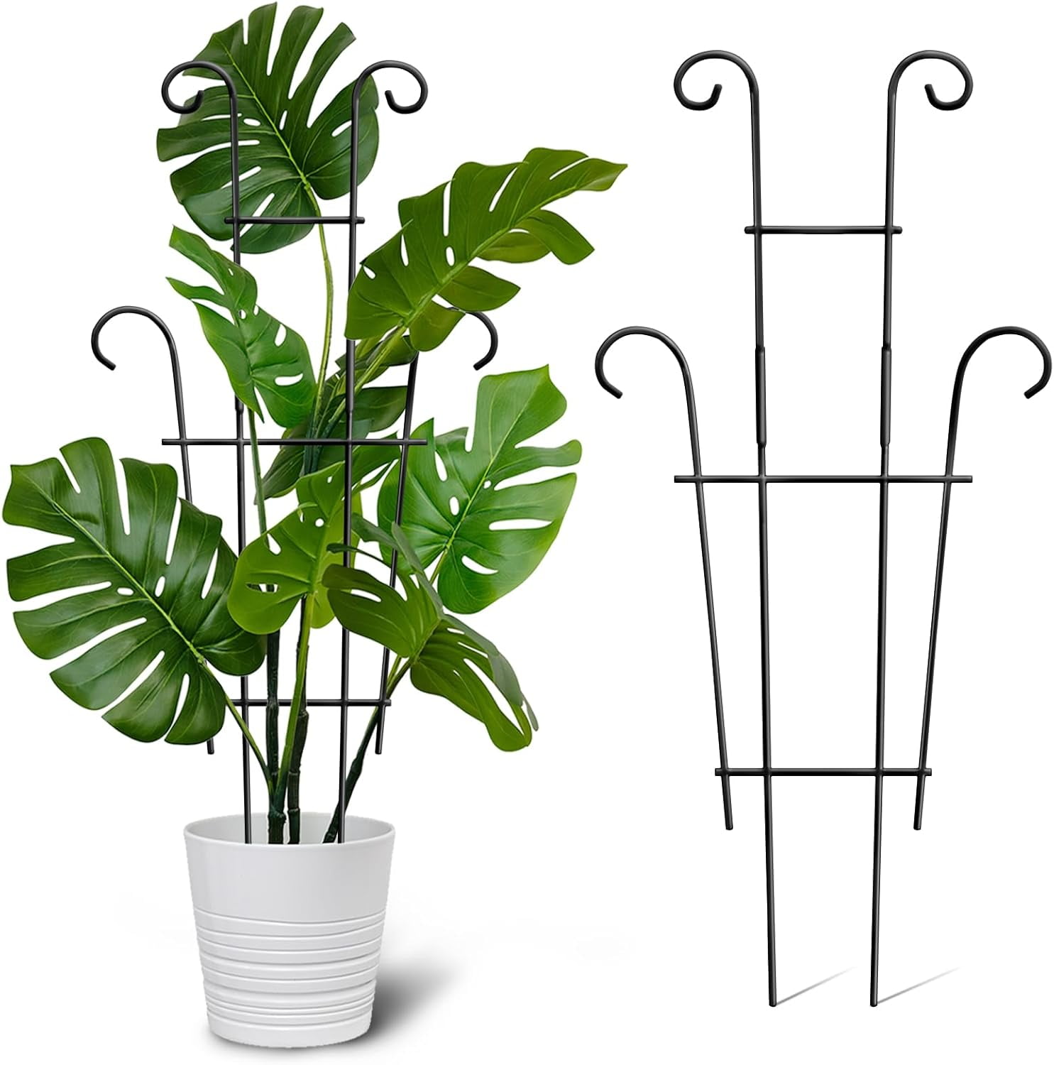 Plant Trellis for Potted Plants 2p, Larger 23in Garden Trellis for ...