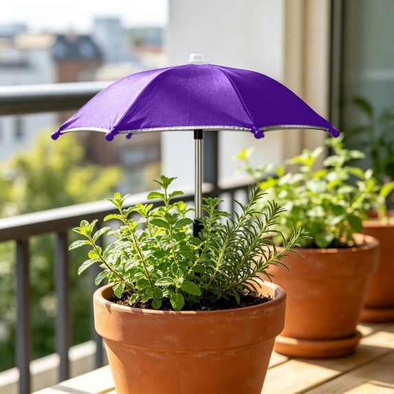 Plant Umbrella, Garden Sun Shade Parasol with UV Protection, Adjustable ...
