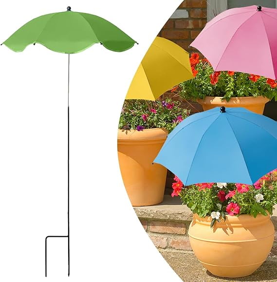 Plant Umbrellas for Outdoor Plants - Adjustable Garden Sun Shades - UV ...