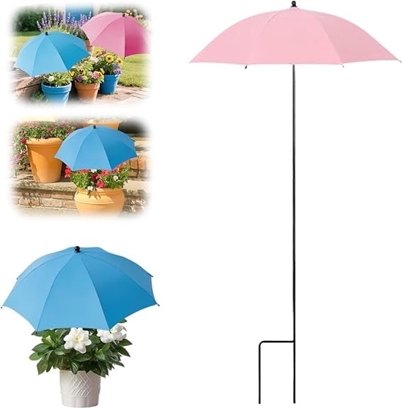 Umbrellas for Outdoor Plants, Garden Umbrella Shade for Potted and ...