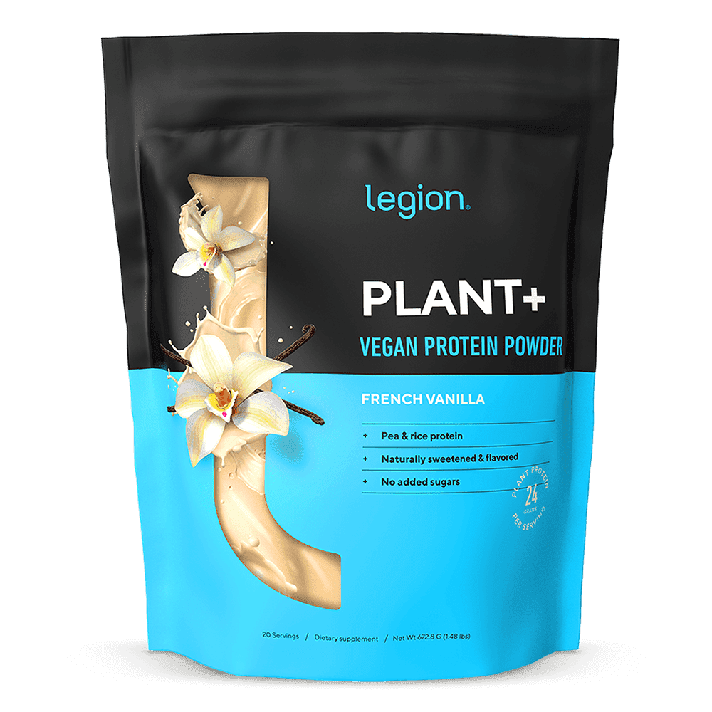 Legion Plant+ Vegan Protein Powder, Pea and Rice Blend, 25g Protein ...