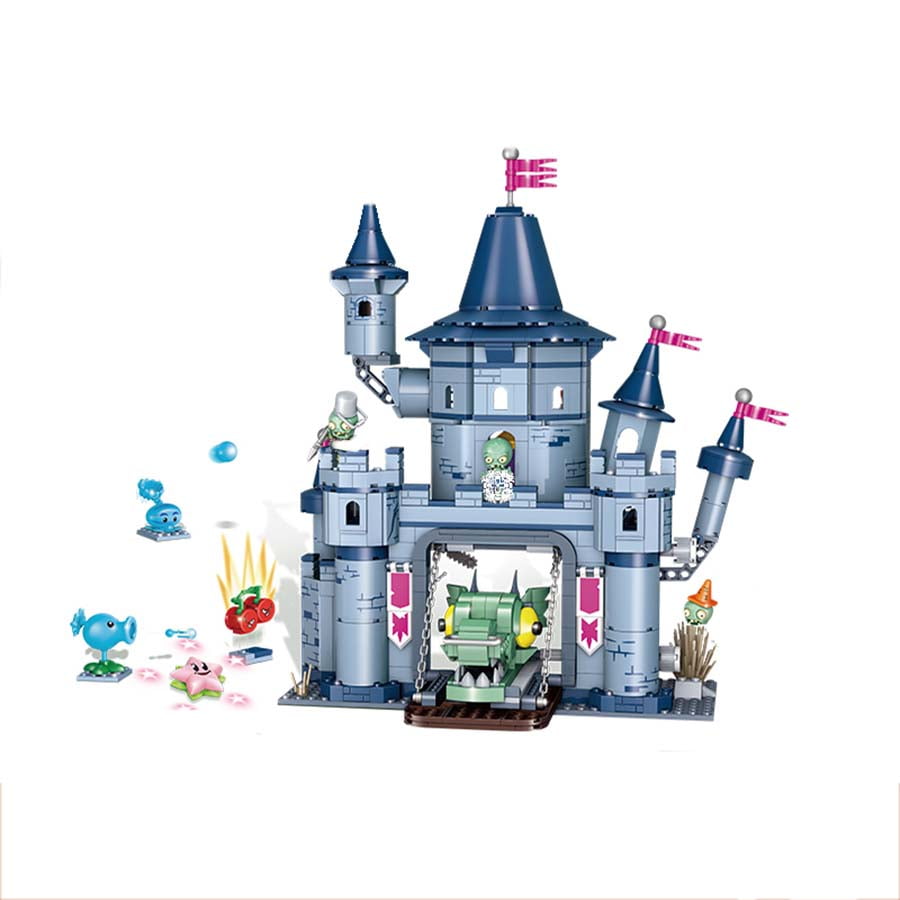 Plant War Tree House Building Blocks Crazy Backyard Zombie Attack Set ...