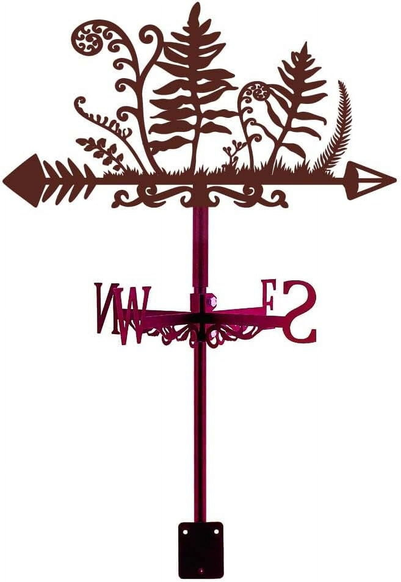 Plant Weather Vane for Roof Mount Vintage Fern Plant Metal Weathervane ...