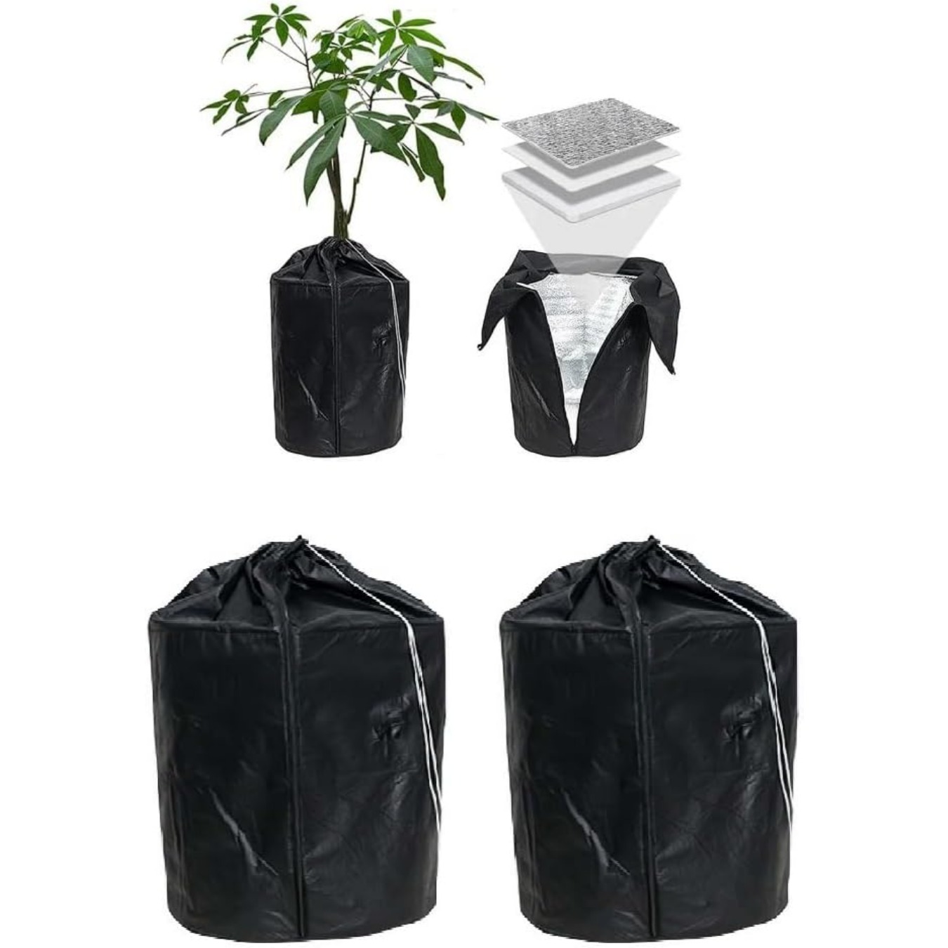 Plant Winter Protection Pot, Winter Plant Frost Protection Cover with ...