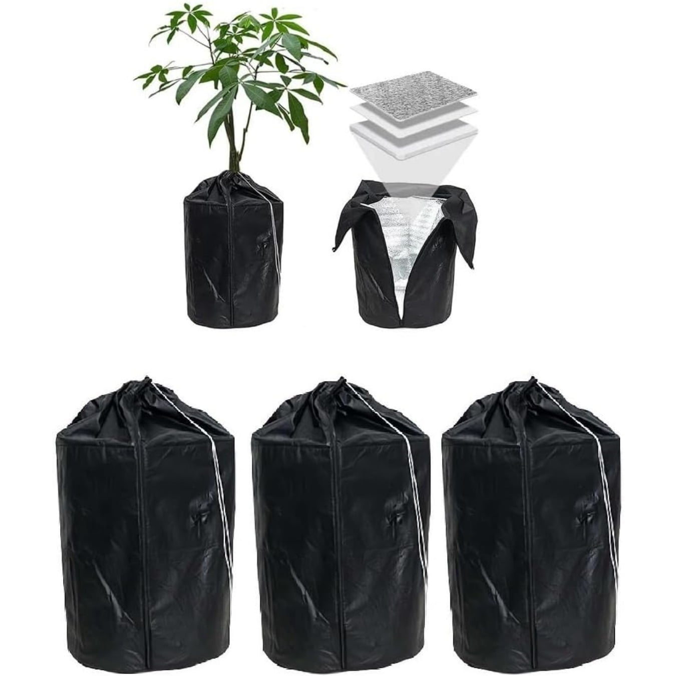 Plant Winter Protection Pot, Winter Plant Frost Protection Cover with ...