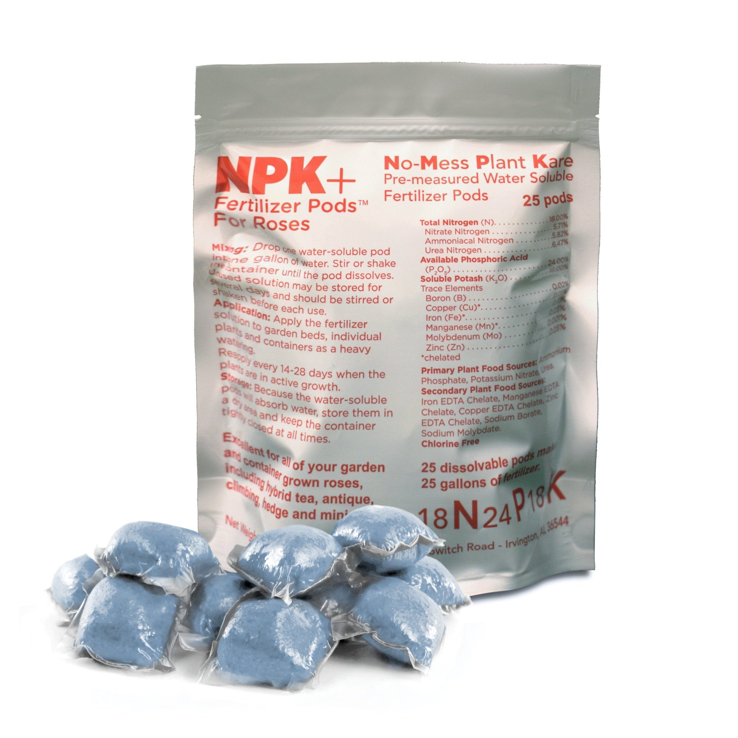 Plant With Purpose NPK+ Fertilizer Pods for Roses 14 oz. (25-Pack ...