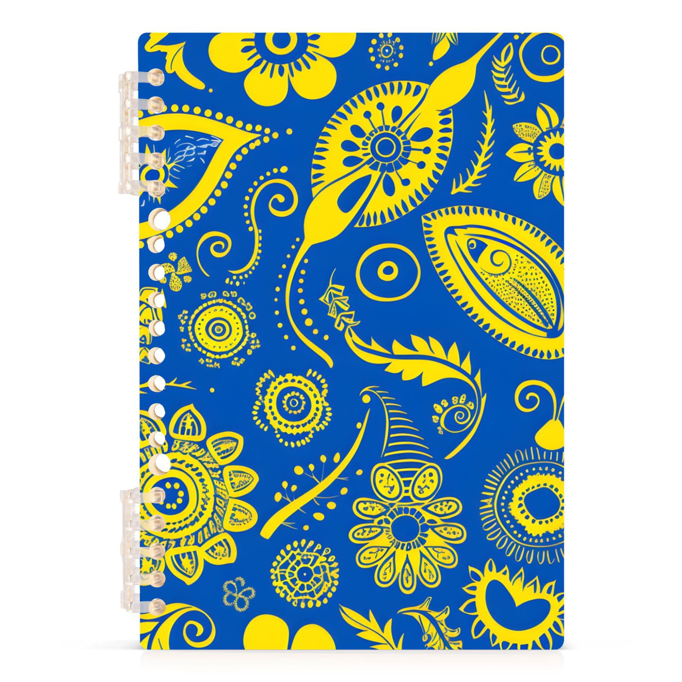 Plant and Flower Spiral Journal Notebook College Ruled Notebook 8.3" x ...