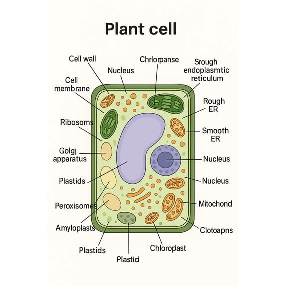 Plant cell poster Suitable for medical education posters for students ...