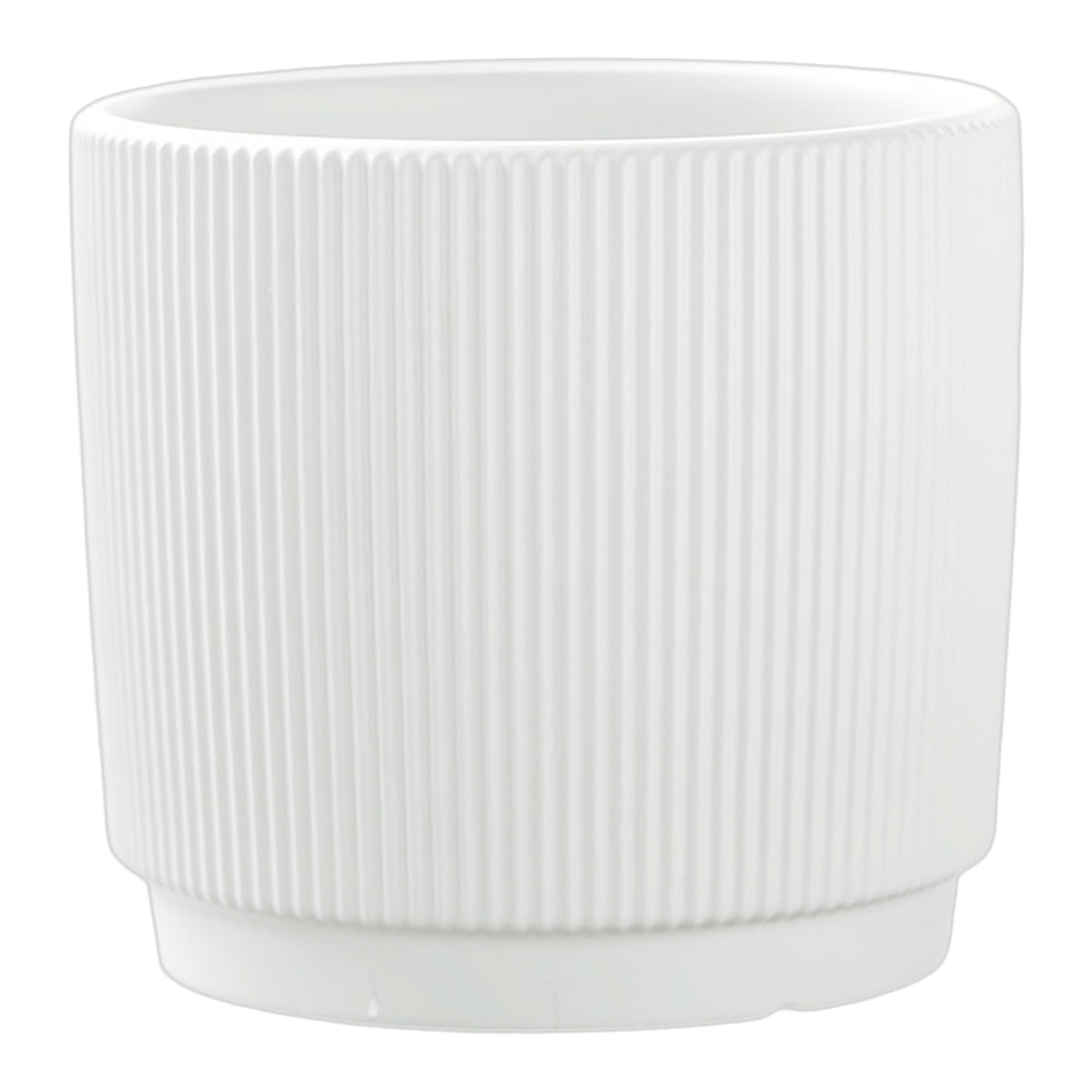Plant pot Ceramic planter with tray with built-in cylindrical design ...