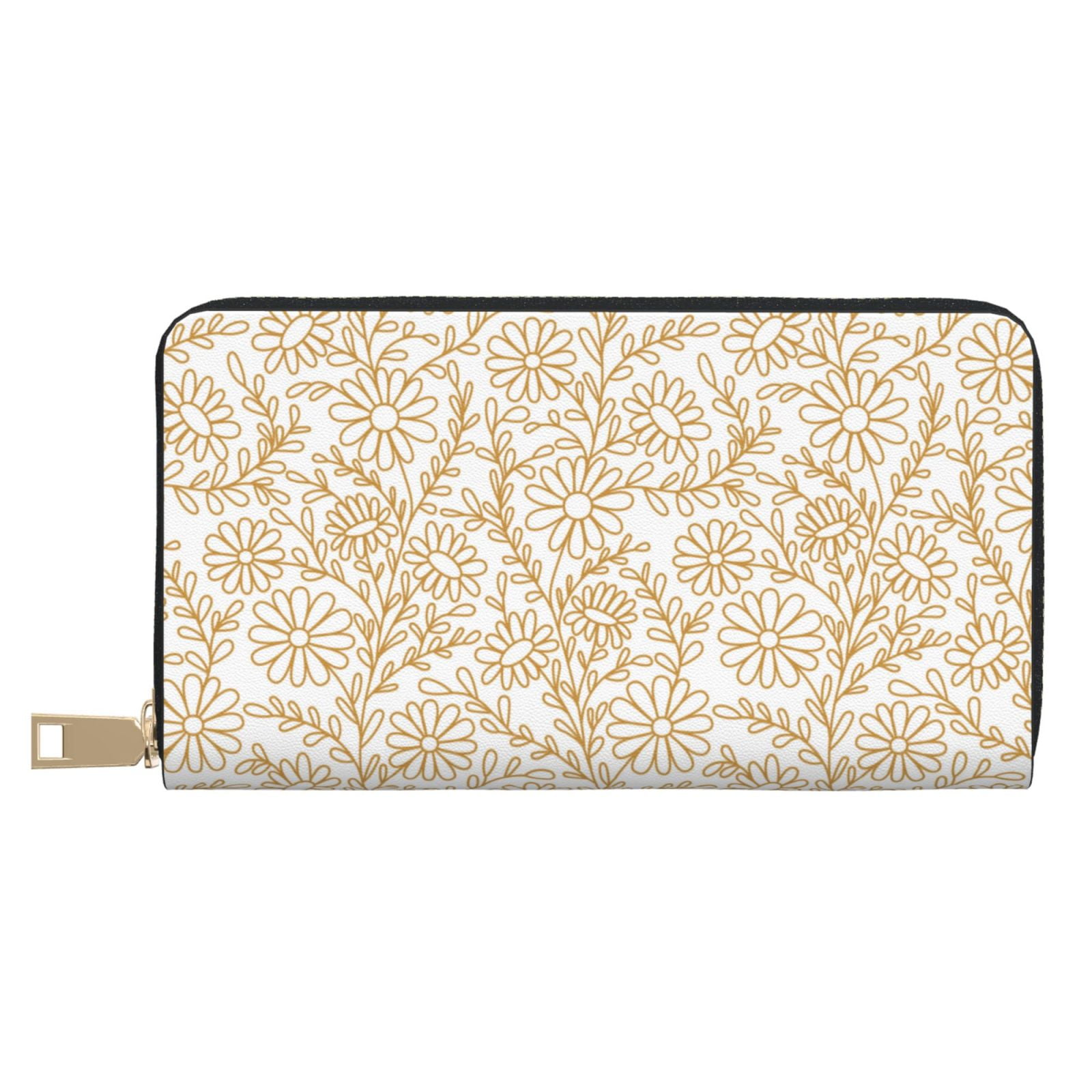 Plant print A Wallet Women, Leather Bifold Multi Card Wallet, Women's ...