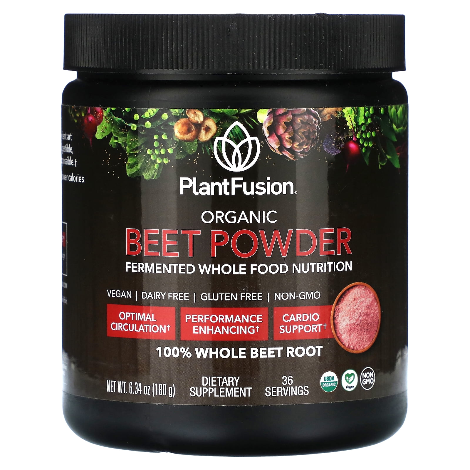 Plantfusion Organic Superbeets Powder - Fermented Whole Food Nutrition ...