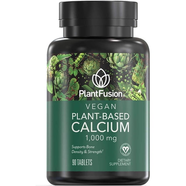 PlantFusion Vegan Calcium Premium Plant Based Calcium 1000mg Sourced ...
