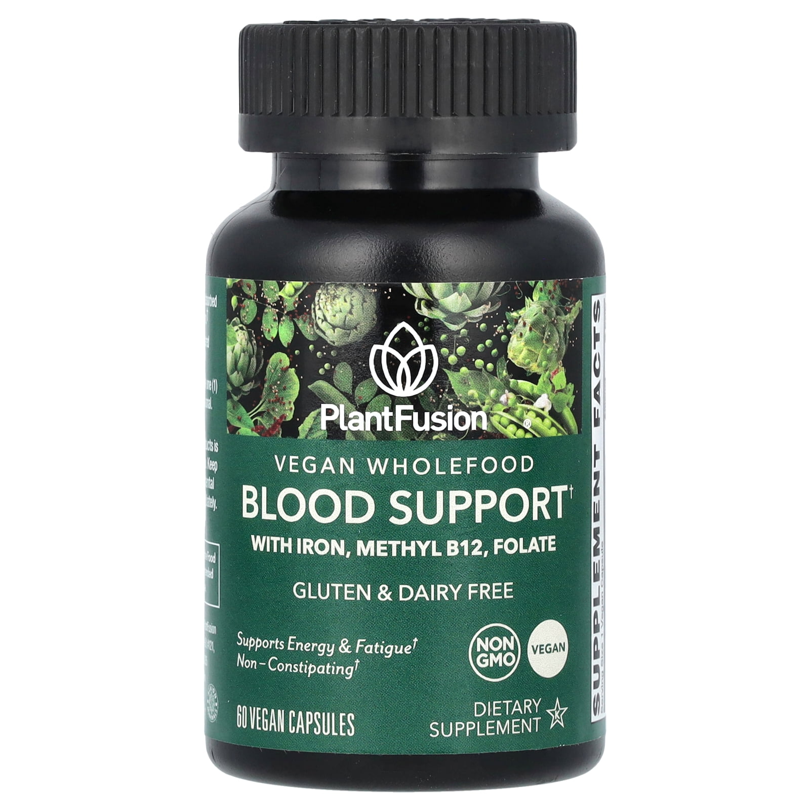 PlantFusion Vegan Wholefood, Blood Support, 60 Vegan Capsules - Walmart.com