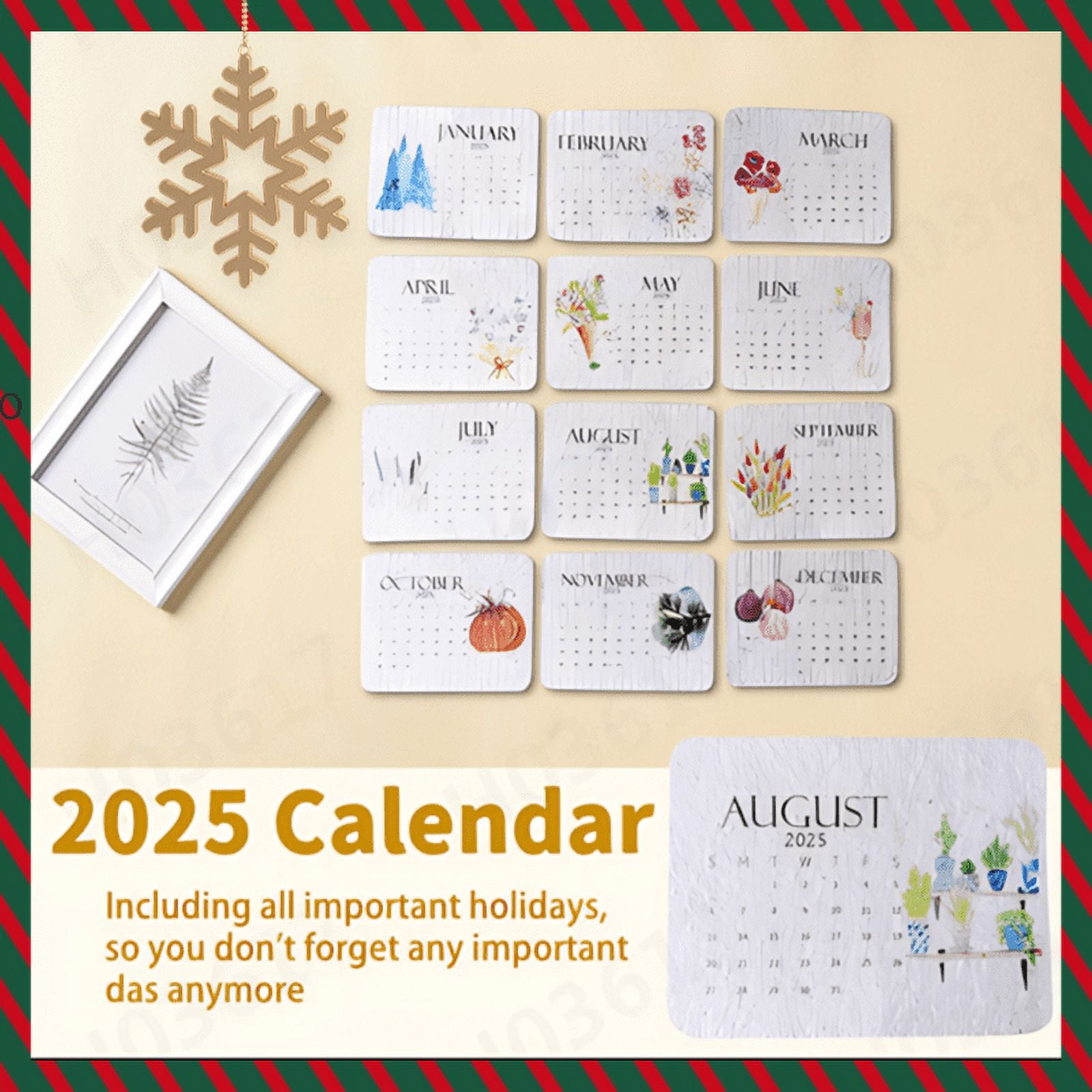 Plantable Seed Calendar 2025,From January 2025 to December 2025,Eco ...