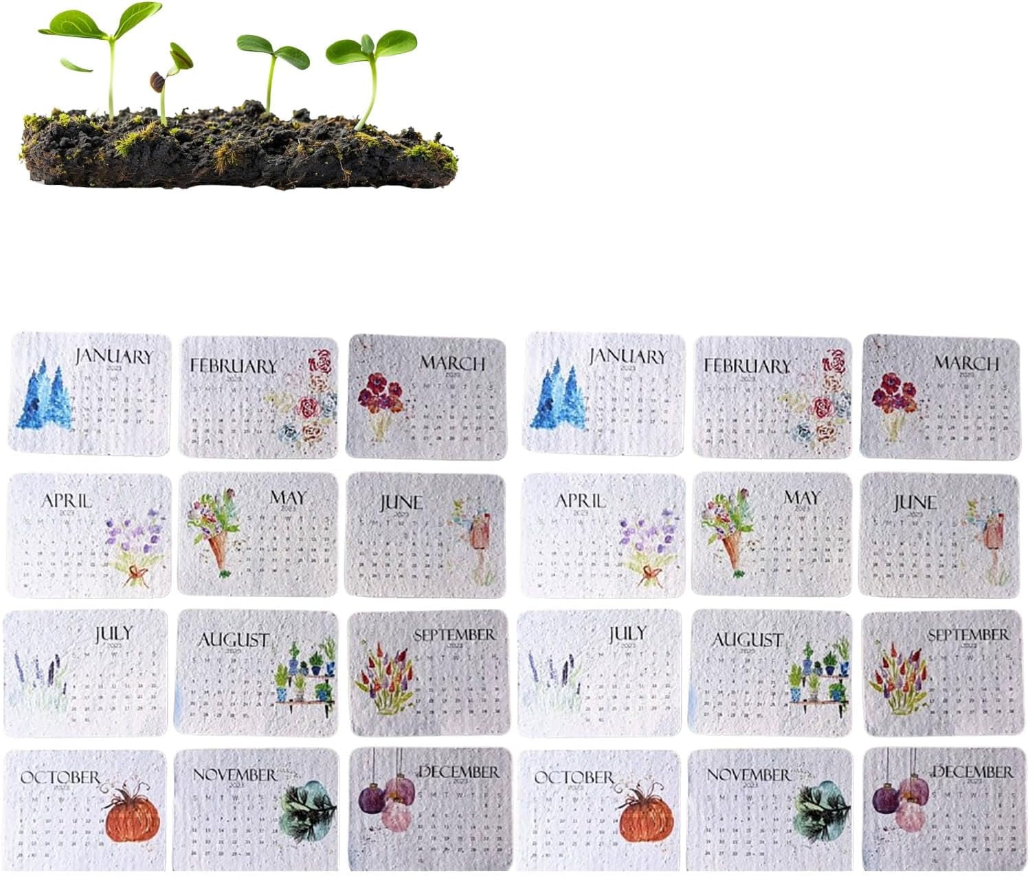 Plantable Seed Calendar, Plantable Seed Calendar 2025, Seed Calendar ...