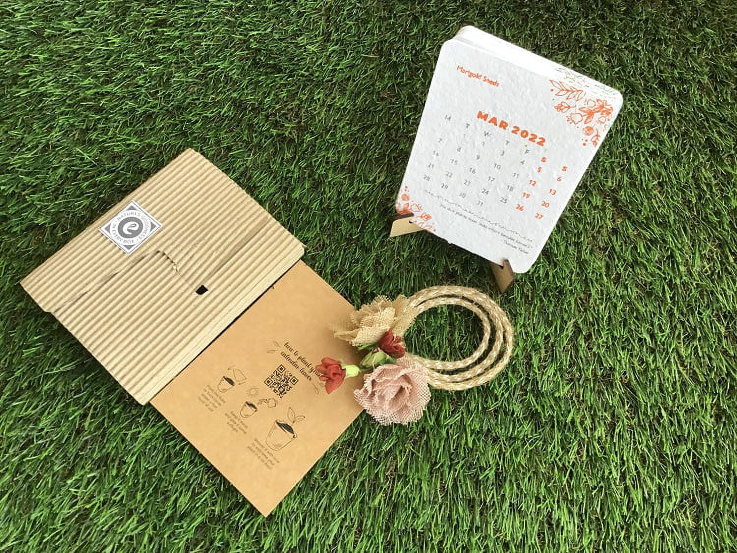 Plantable Seed Calendar ,Desktop Calendar , Eco-friendly Calendar 2022 ...